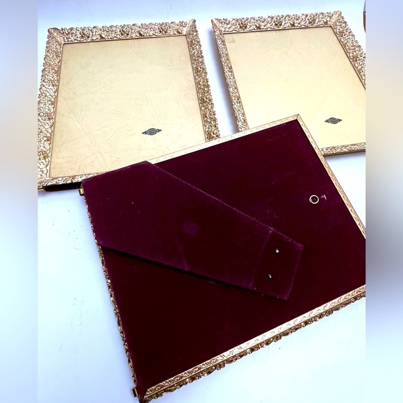 Accents | Vintage196s Gorgeous 24k Gold Plated Picture Frames Or Vanity ...